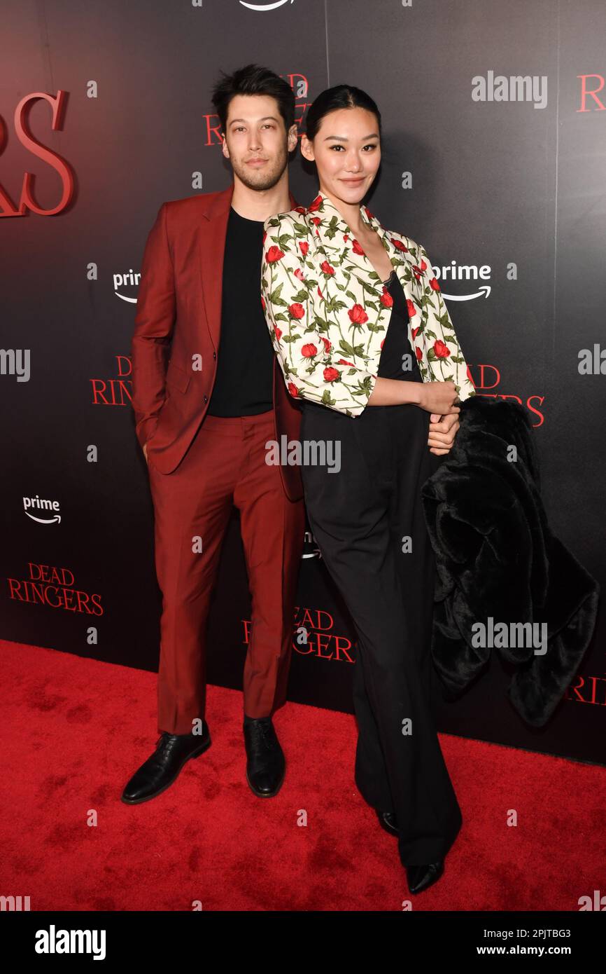 New York, USA. 03rd Apr, 2023. Yoni Schanzer and Jessie Li attend the ...