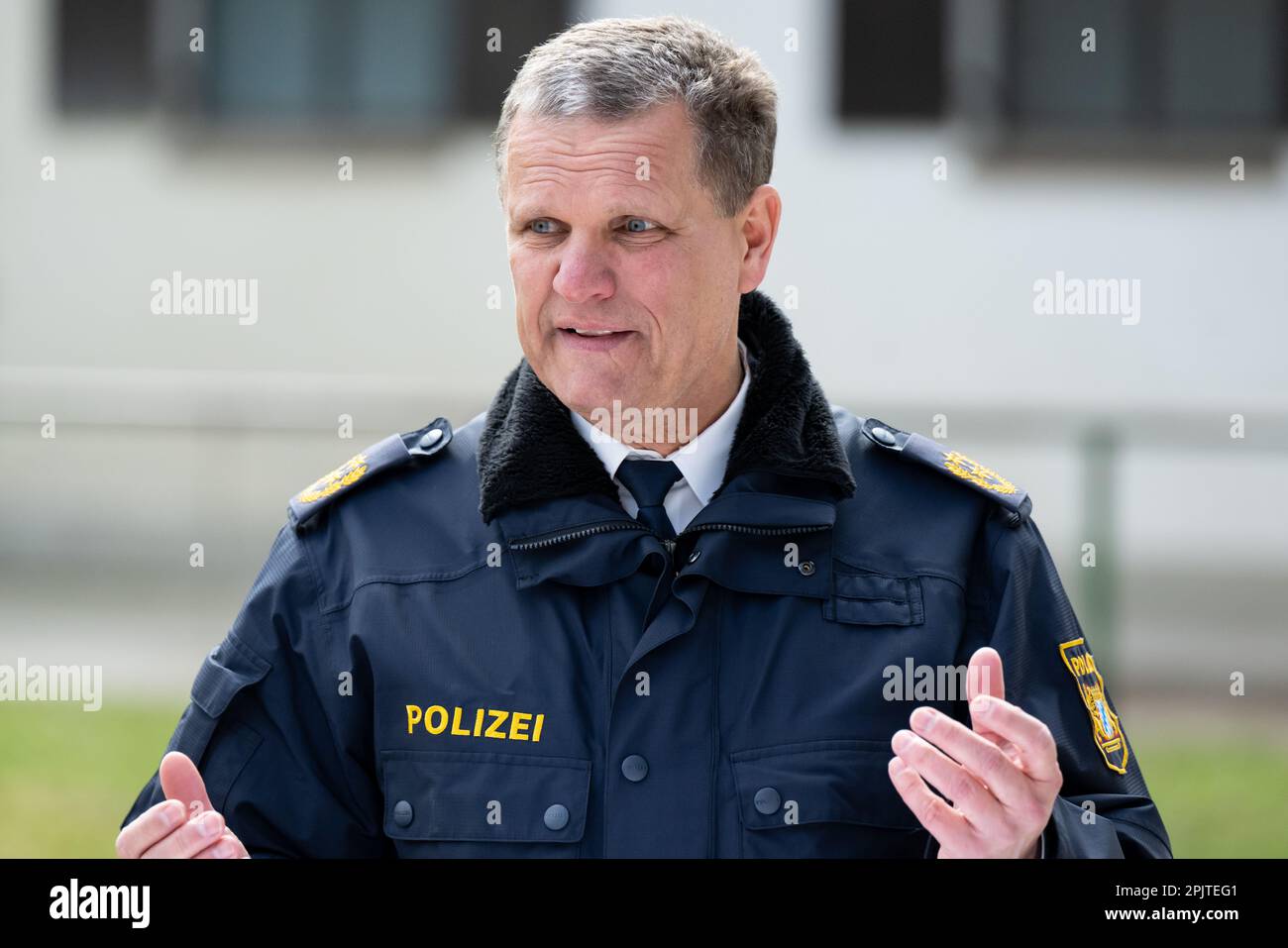 Munich, Germany. 03rd Apr, 2023. Thomas Hampel, Munich's police chief ...