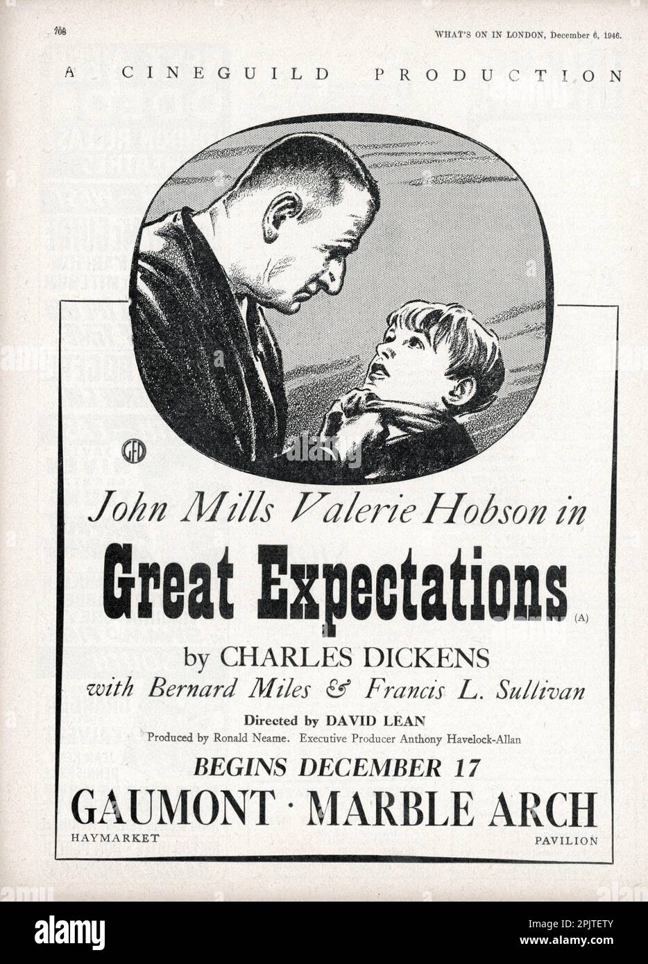 FINLAY CURRIE and ANTHONY WAGER in GREAT EXPECTATIONS 1946 director ...