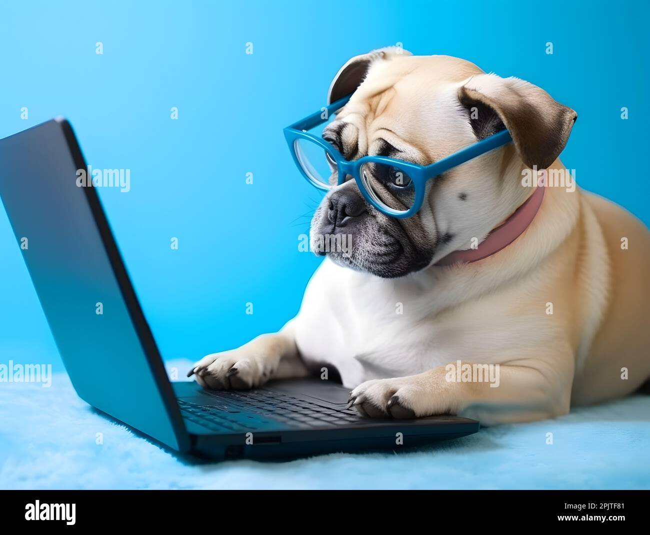 Dog Using Computer I Have No Idea