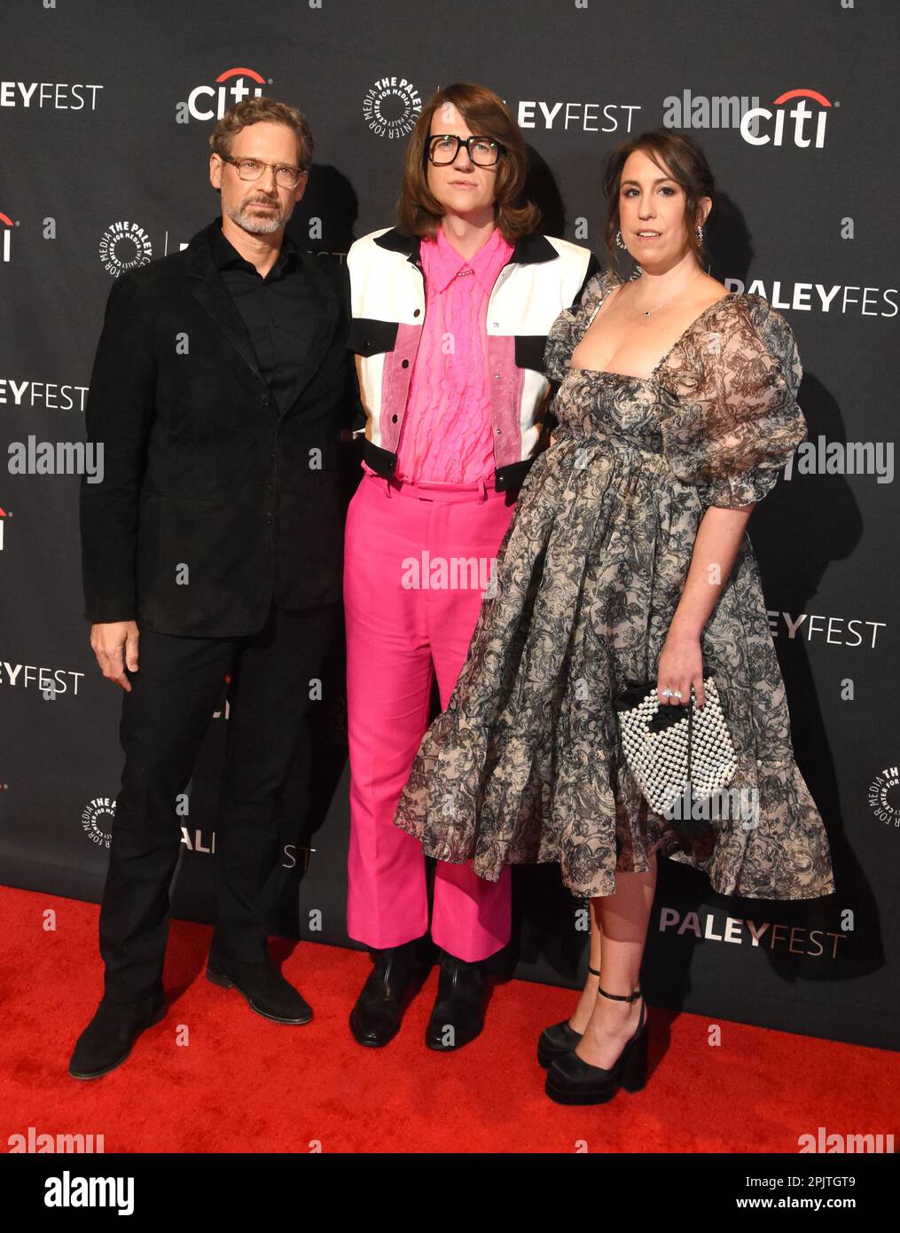Hollywood, California, USA 3rd April 2023 (L-R) Showrunners/Executive ...