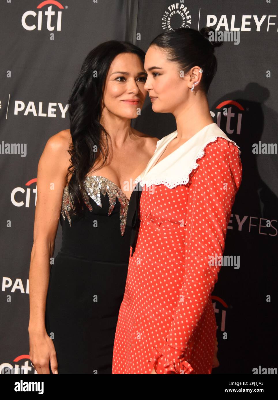 Hollywood, California, USA 3rd April 2023 (L-R) Actress Simone Kessell and Actress Courtney ...