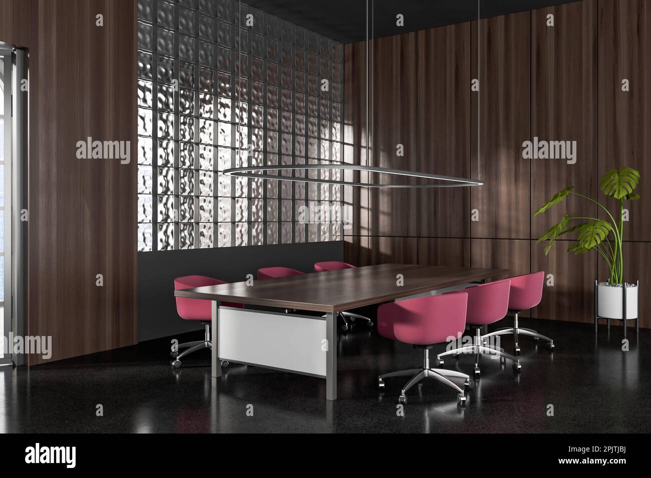 Cinder Block Table Conference Room