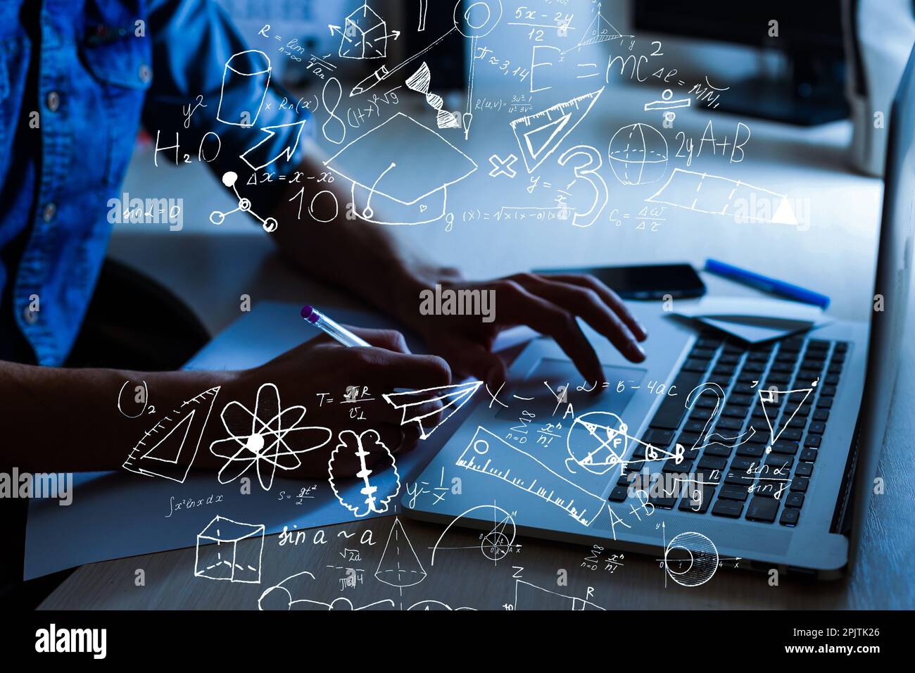 mathematics formulas, high education concept Stock Photo - Alamy
