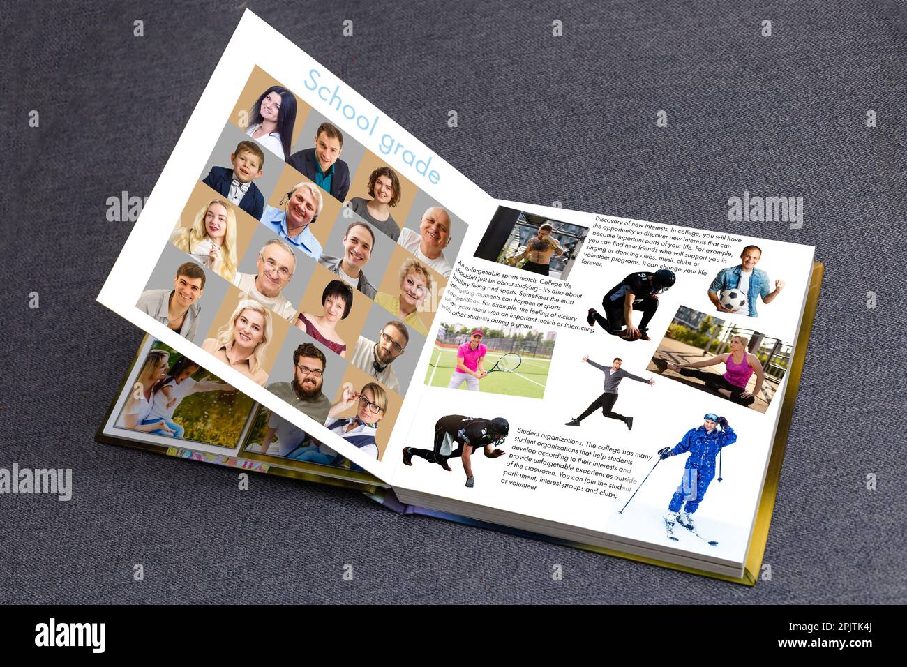 school graduation photo album, student Stock Photo - Alamy