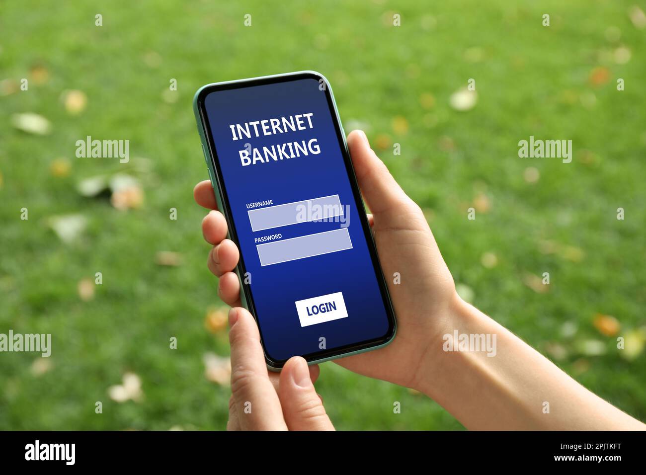 Woman using online banking hi-res stock photography and images - Alamy