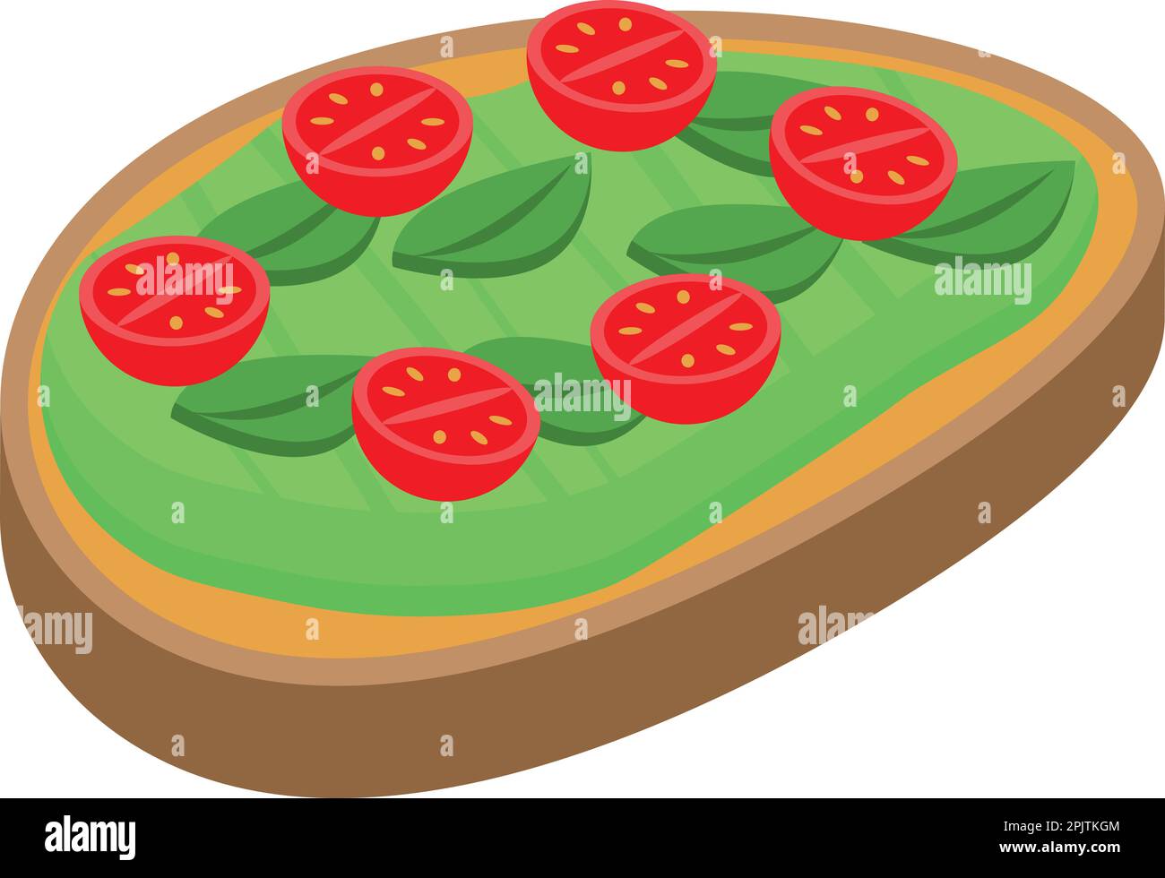 Avocado poached egg toast Stock Vector Images - Alamy