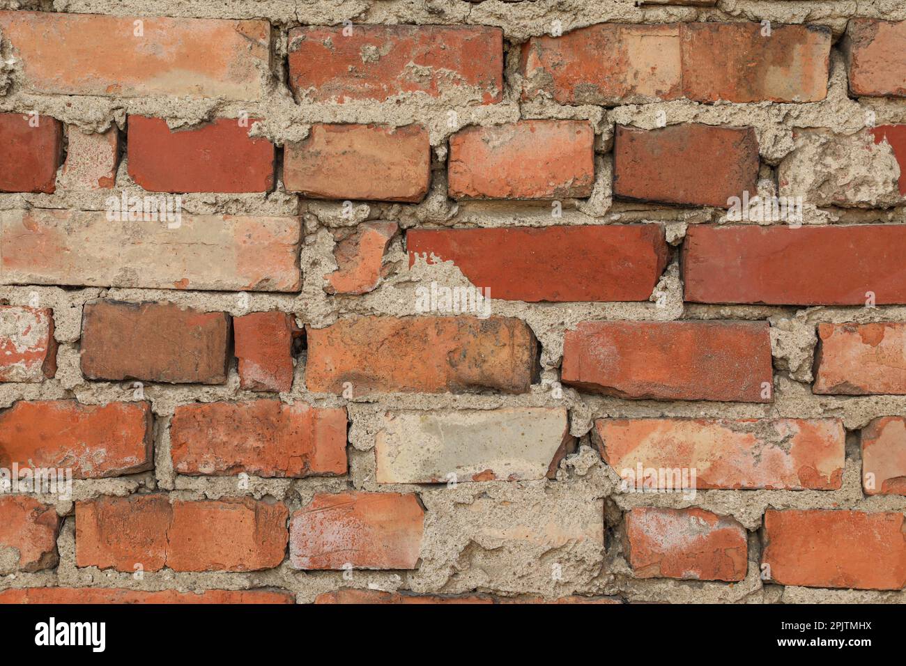 Texture of old red brick wall as background Stock Photo - Alamy
