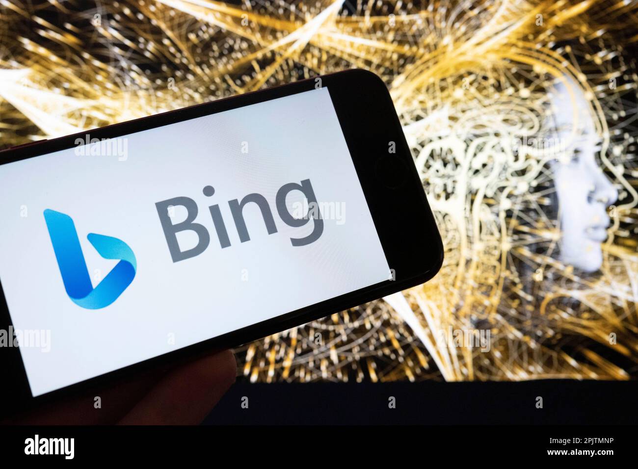 San Francisco, California, USA. 3rd Apr, 2023. The Bing logo.OpenAI is ...