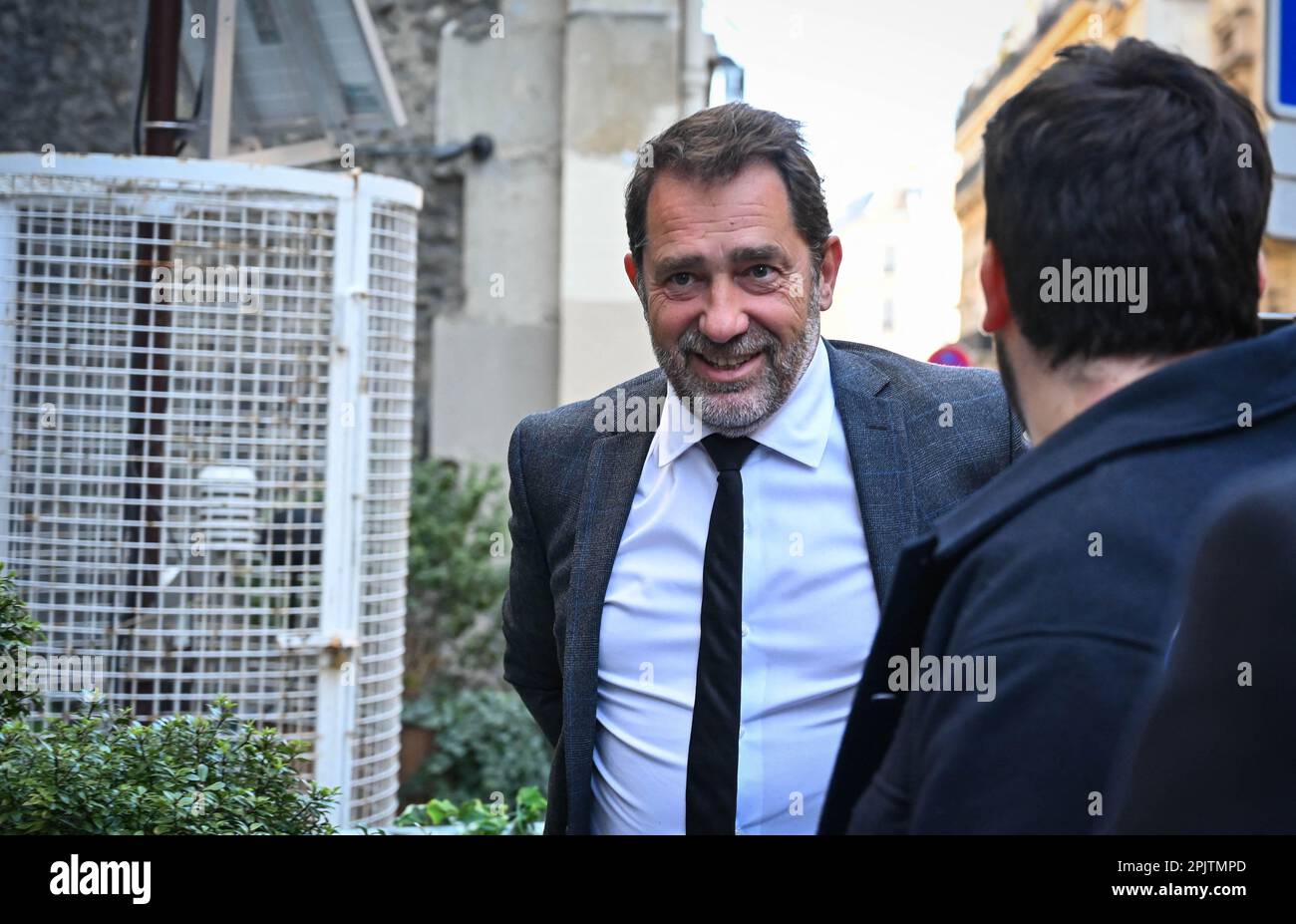 Paris, France. 03rd Apr, 2023. Christophe Castaner, former Interior ...