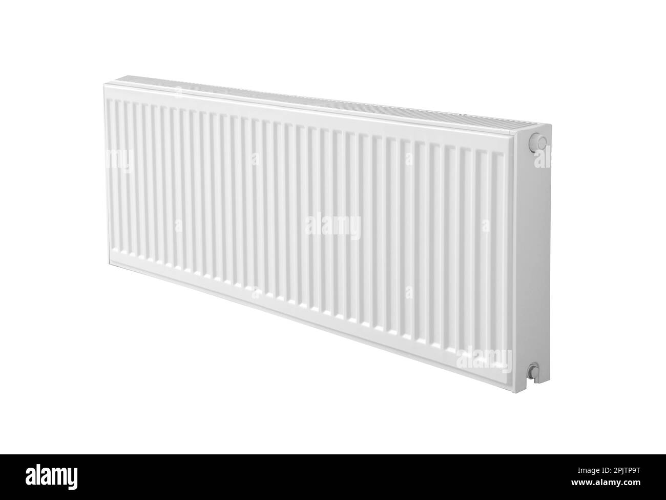 Modern panel radiator on white background. Heating system Stock Photo ...