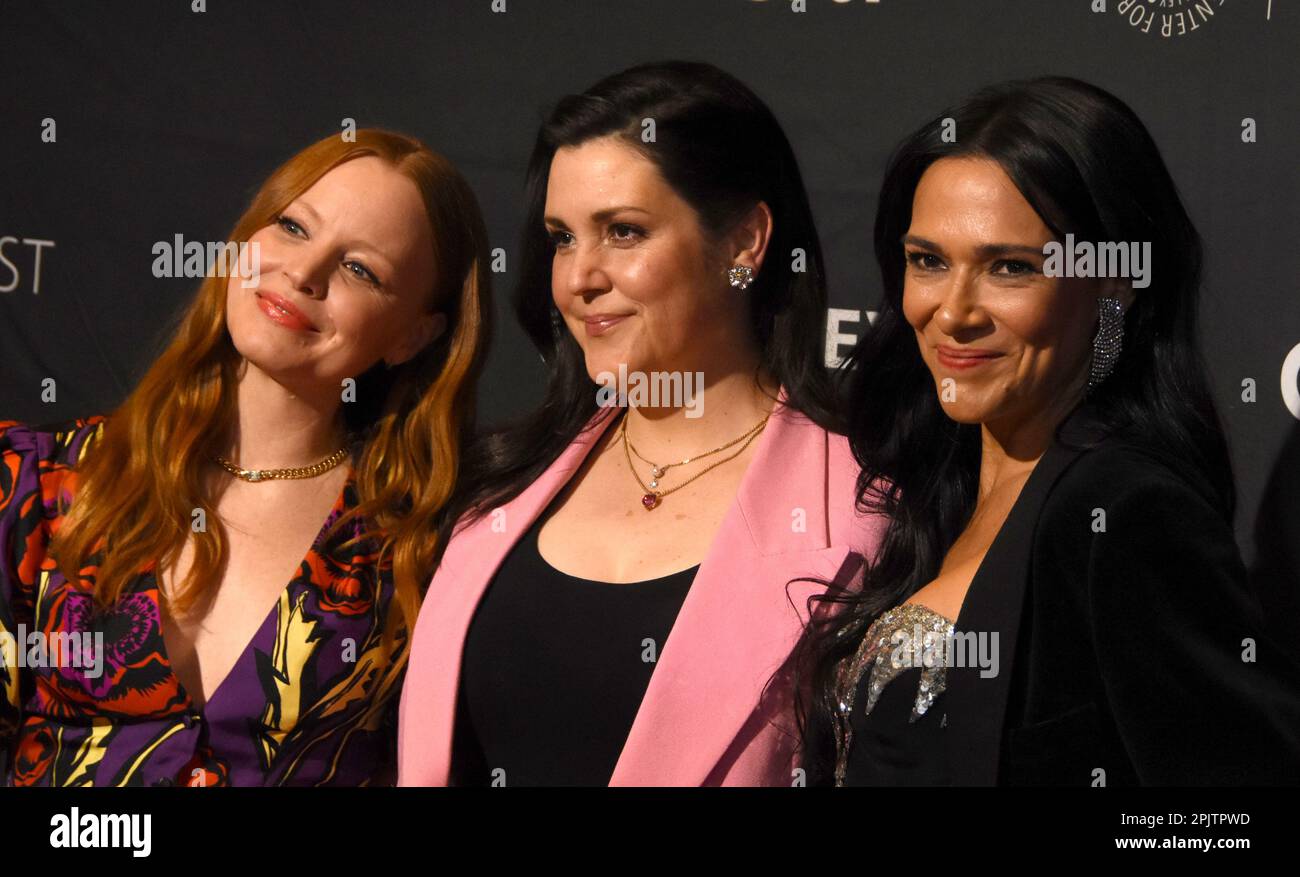Hollywood, California, USA 3rd April 2023 (L-R) Actress Lauren Ambrose ...