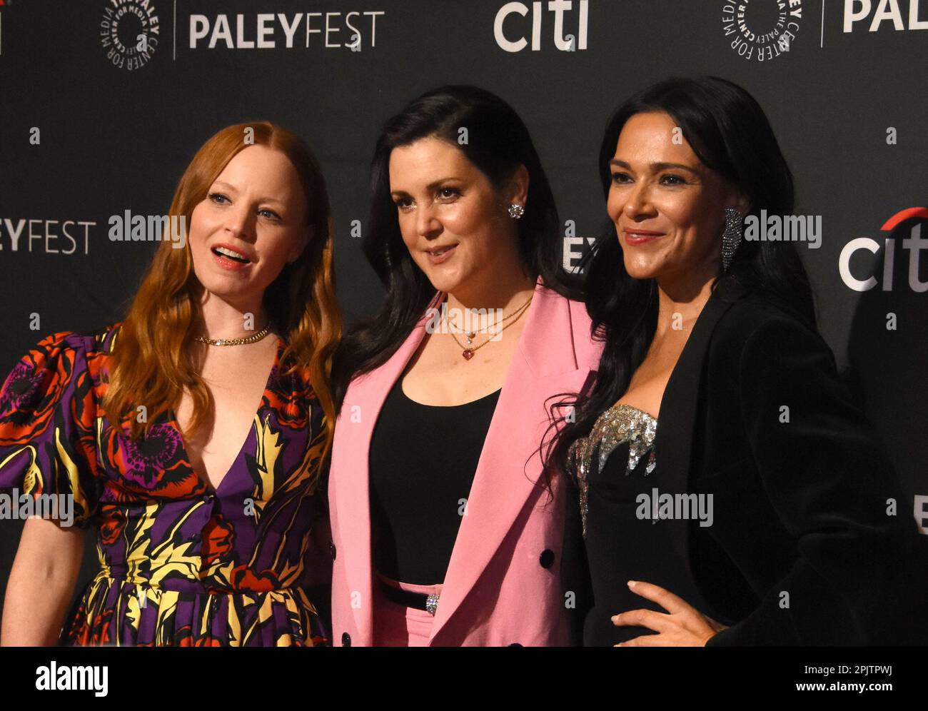 Hollywood, California, USA 3rd April 2023 (L-R) Actress Lauren Ambrose ...