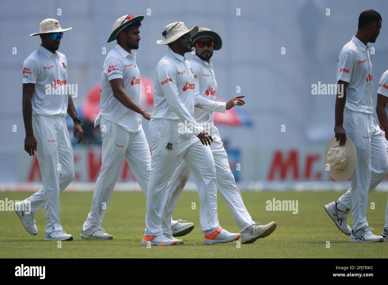 bangladesh team on lunch break during the alone test match between ...