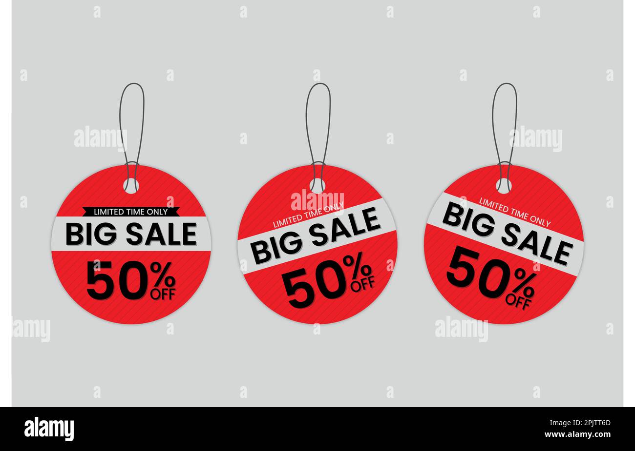Big sale label template collection set vector illustration Stock Vector ...