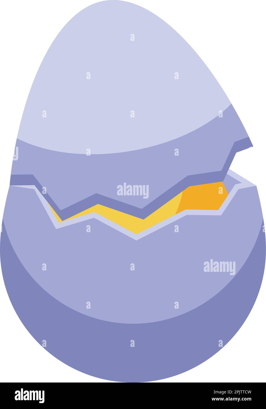 Egg shell icon isometric vector. Easter chick. Baby bird Stock Vector ...