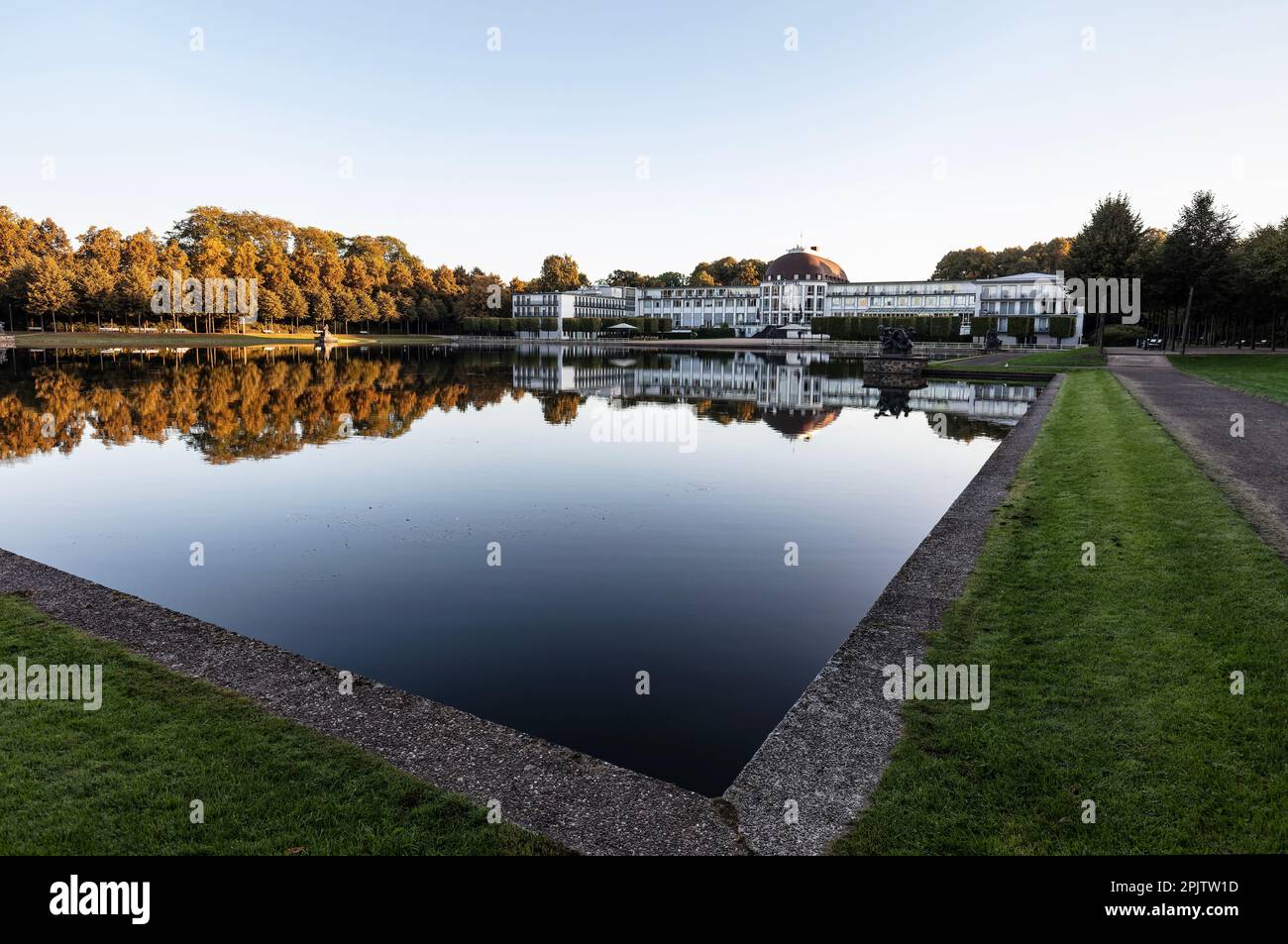 The Park Hotel next to Hollersee lake in the historic 19th century ...
