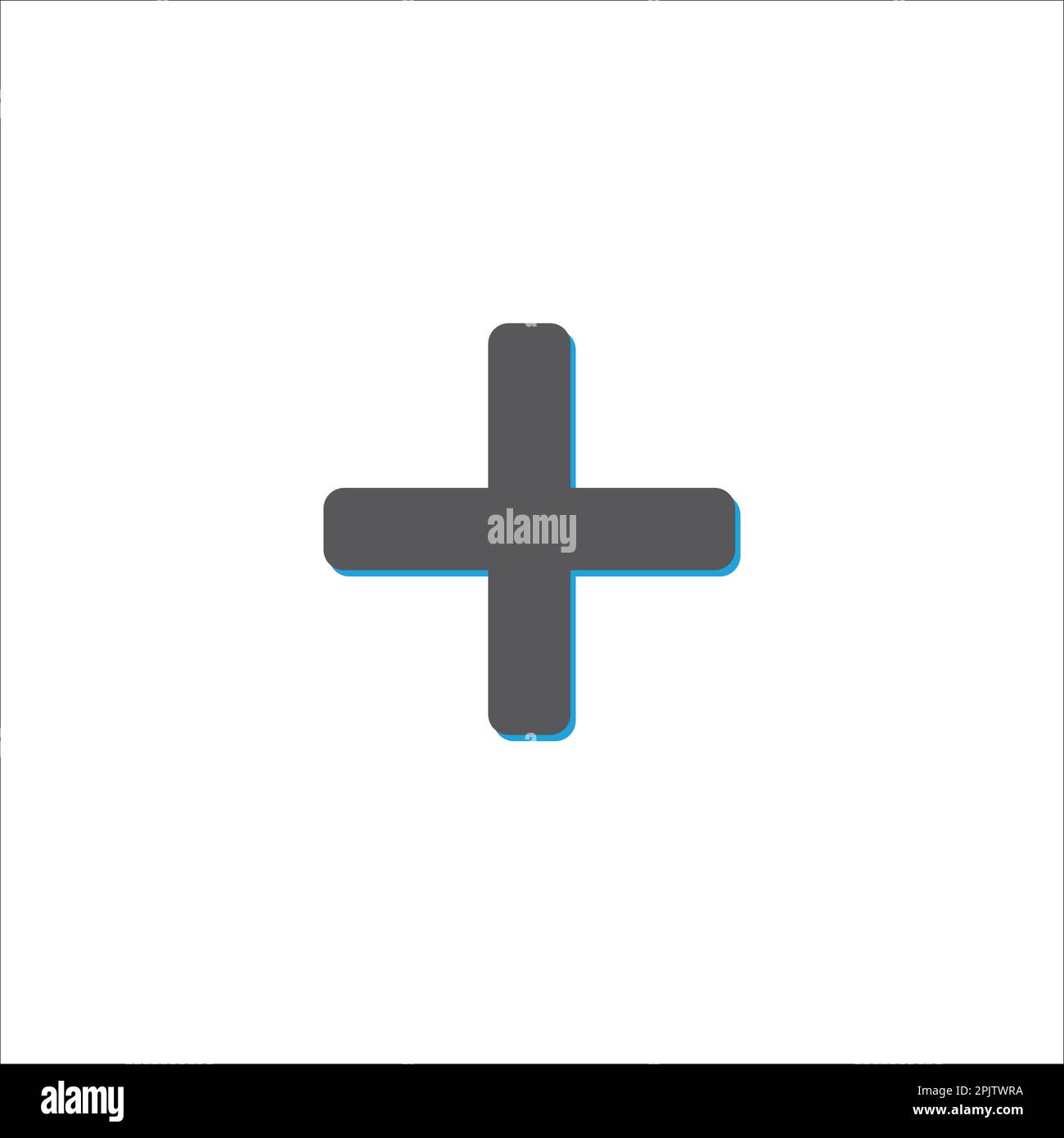 Plus or cross symbols. Add symbol. Stock vector illustration isolated ...