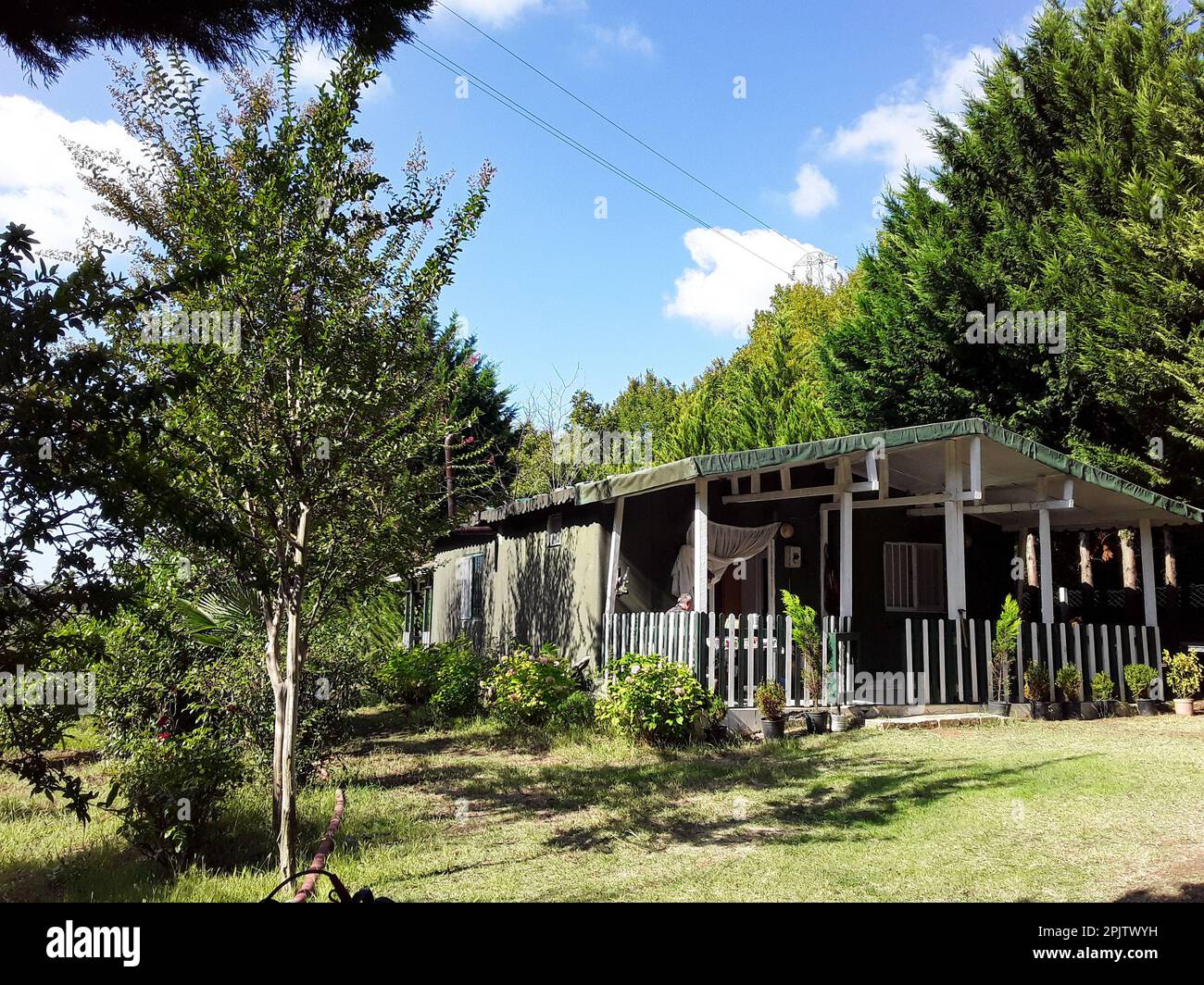 A village house and a nature view in the Istanbul Countryside Stock ...