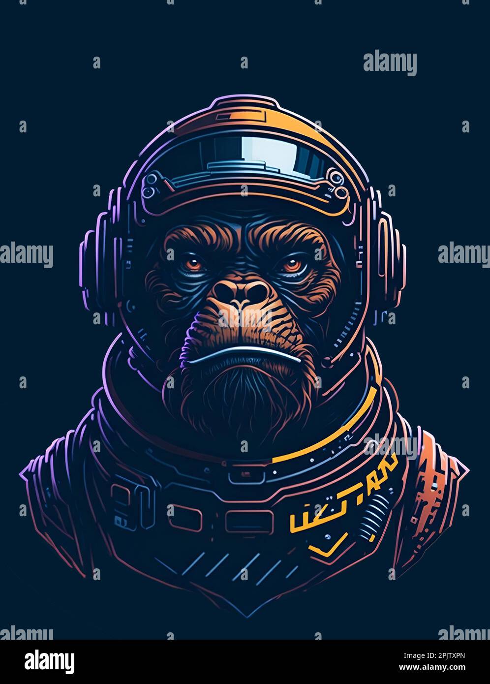 Monkey in spacesuit hi-res stock photography and images - Alamy