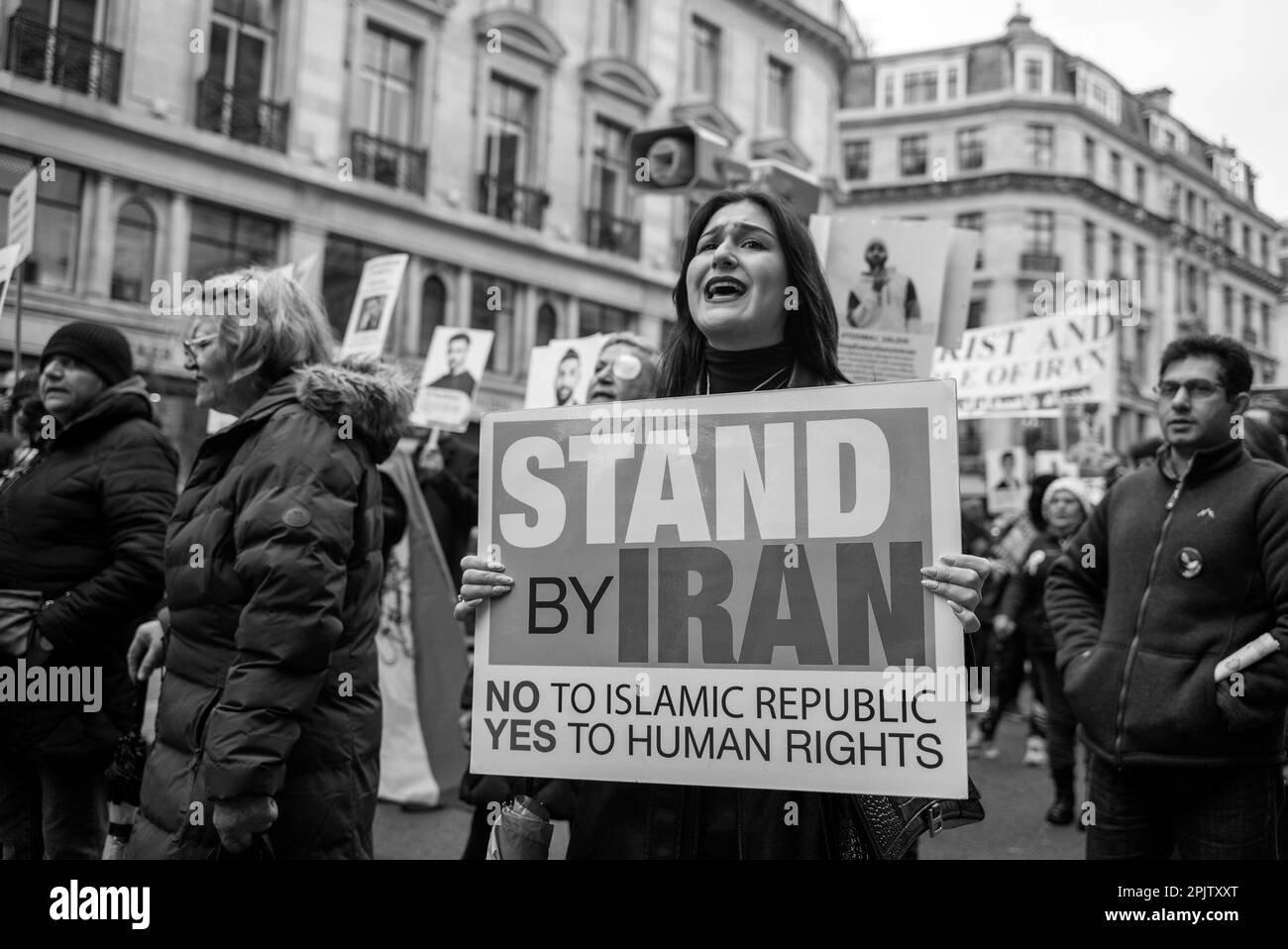 British-Iranians and supporters marched through central London to ...