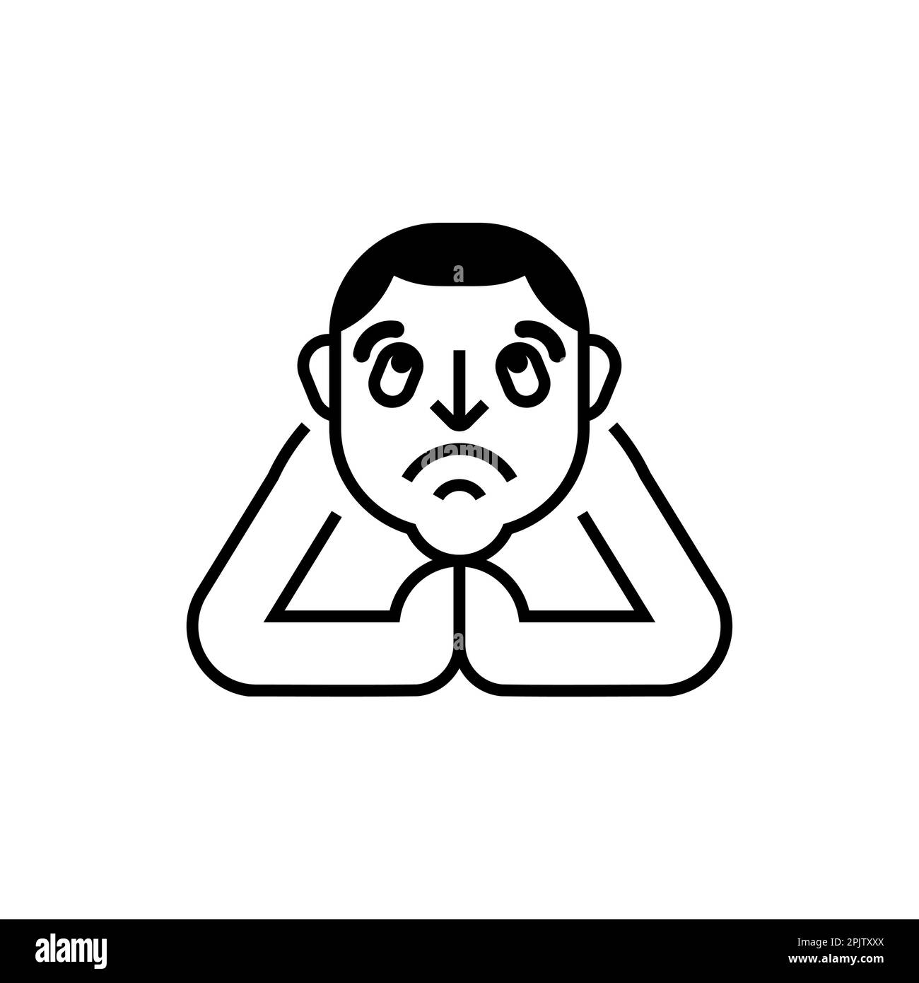 Jesus sorrow Stock Vector Images - Alamy