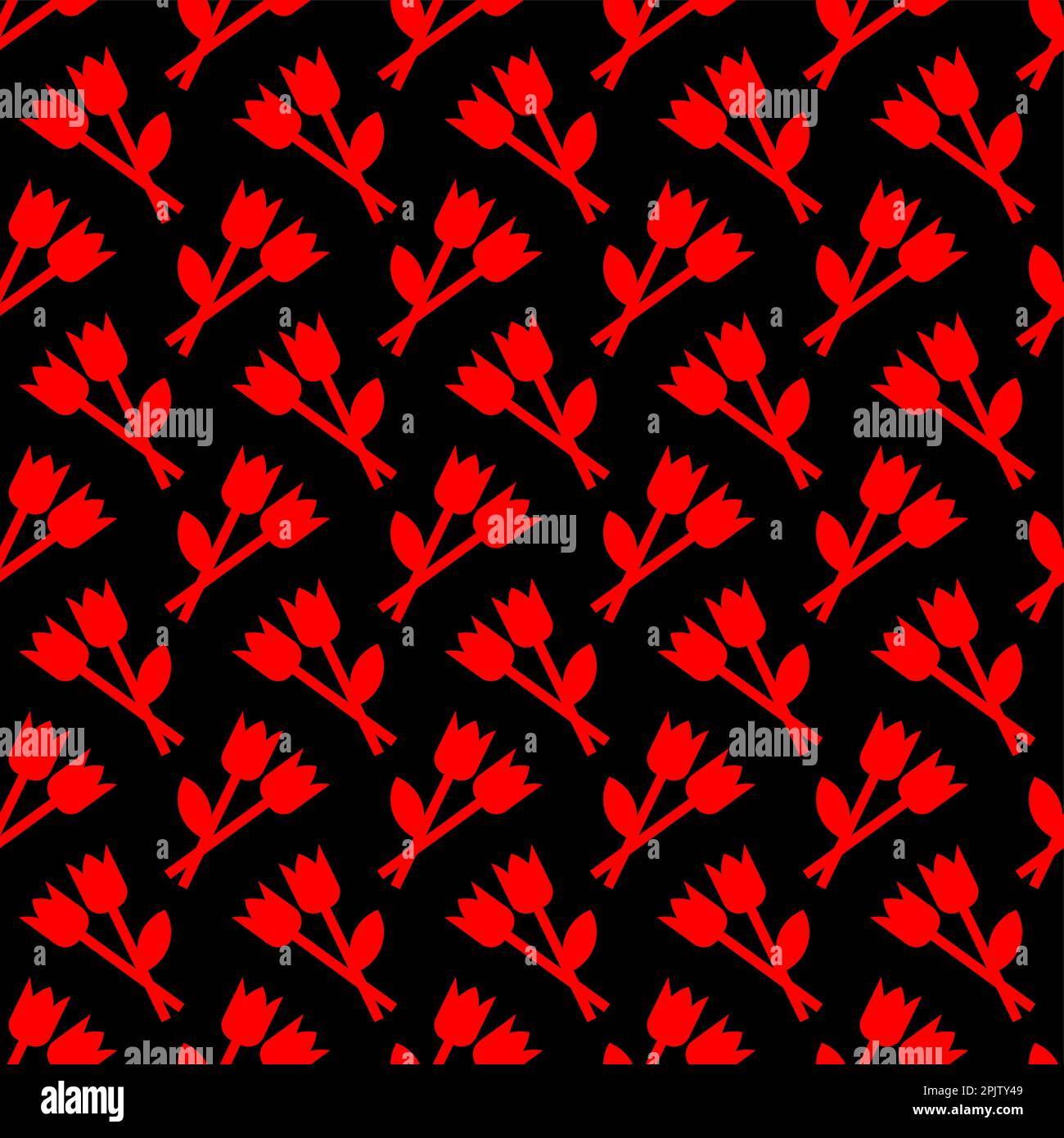 Two carnations pattern seamless symbol of mourning. Sign of Sorrow ...