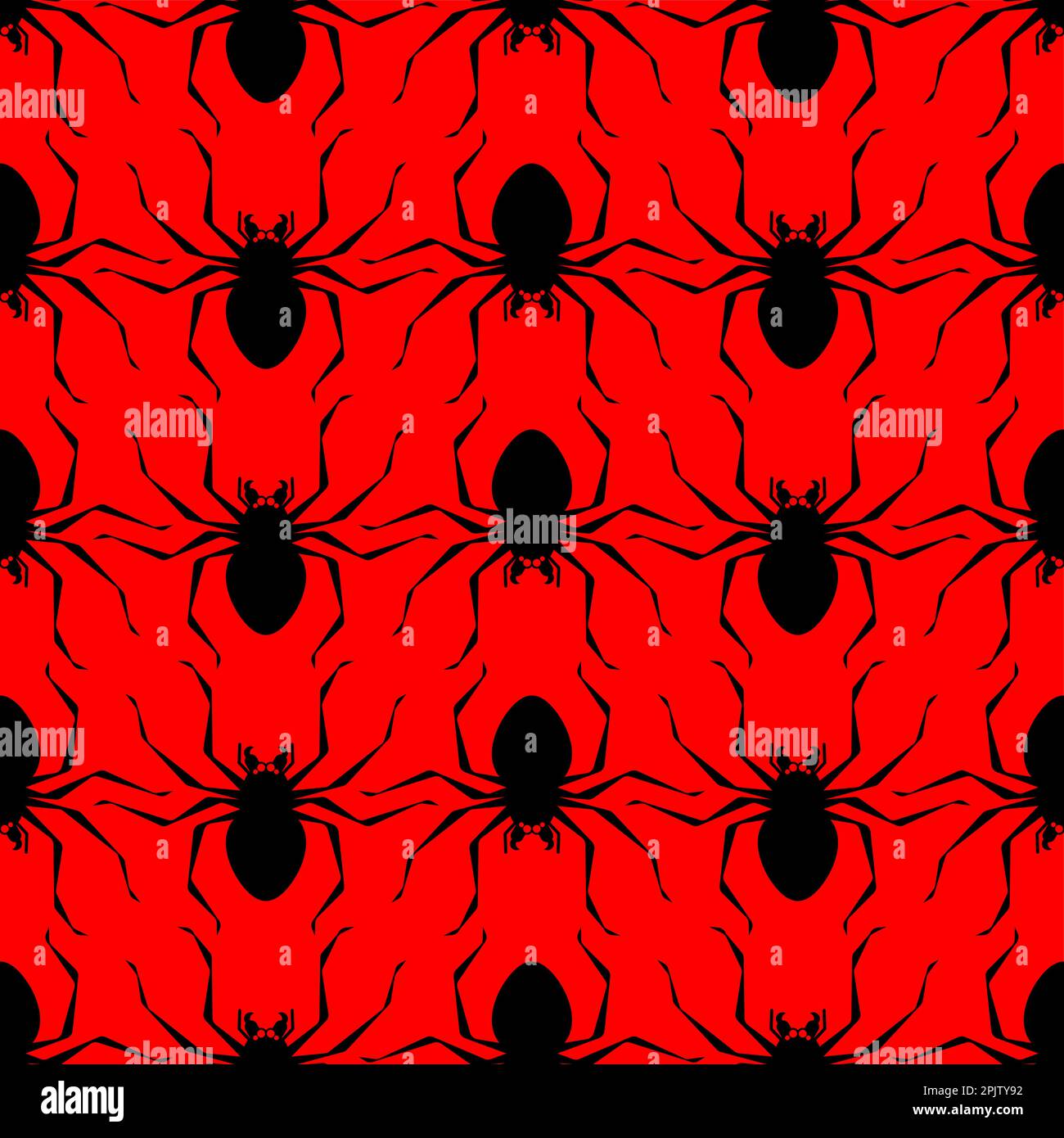 Spider pattern seamless. Poisonous dangerous insect background. Vector ...