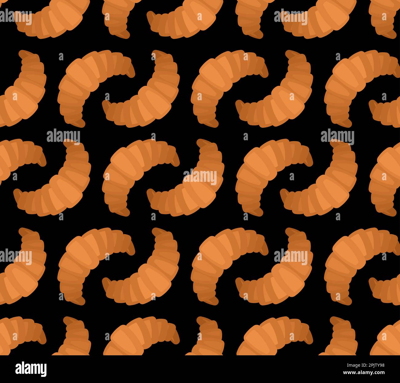 Croissant pattern seamless. bagel background Vector illustration Stock ...