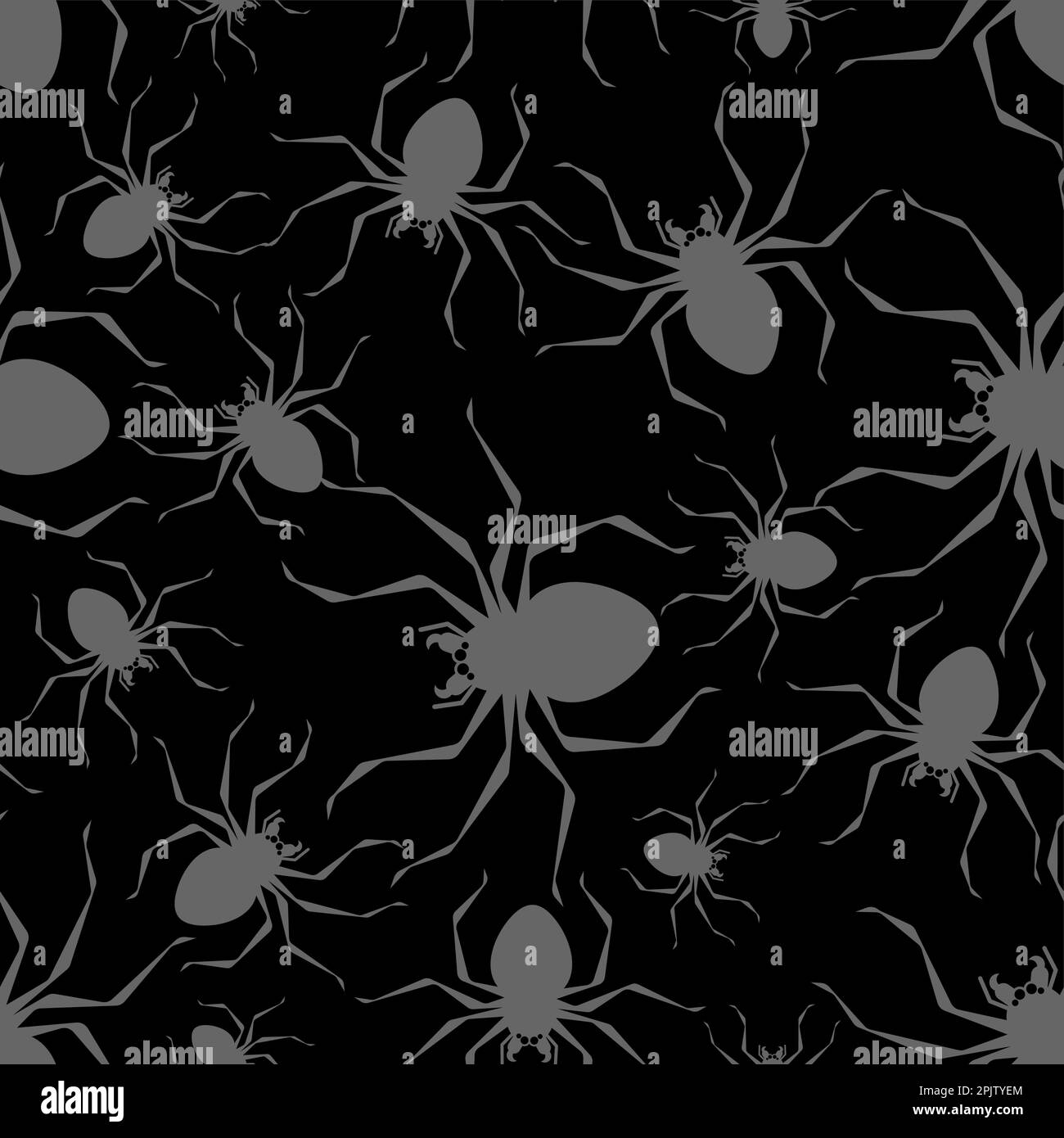 Spider pattern seamless. Poisonous dangerous insect background. Vector ...