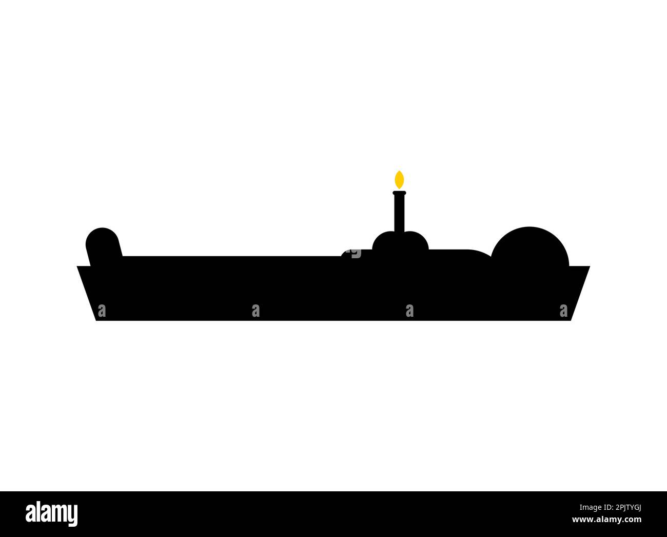 His dead body in a coffin Stock Vector Images - Alamy
