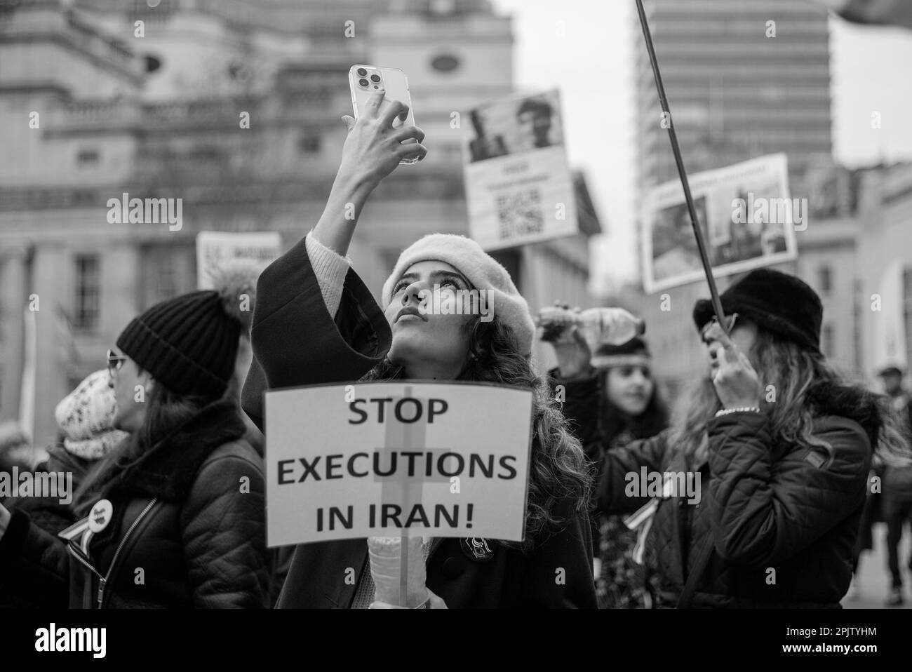 British-Iranians and supporters marched through central London to ...