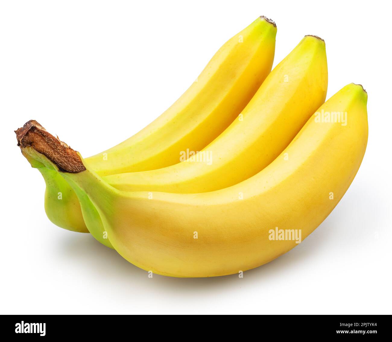 Three ripe yellow bananas. File contains clipping path Stock Photo - Alamy