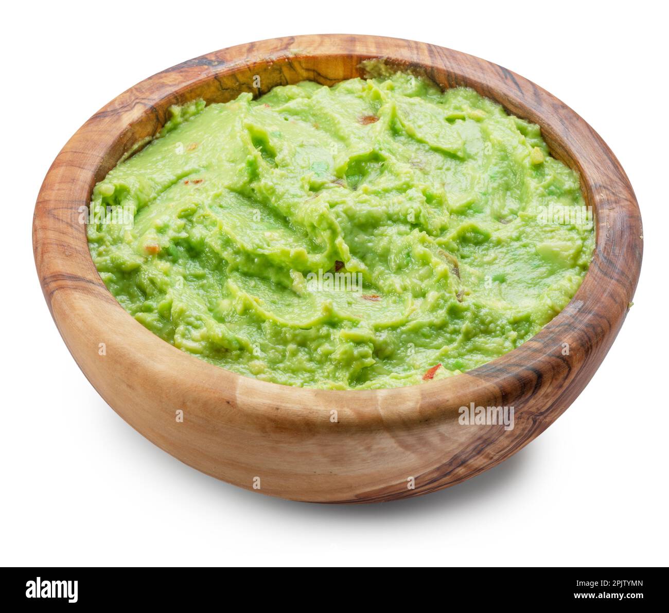 Guacamole bowl on white background. File contains clipping path Stock ...