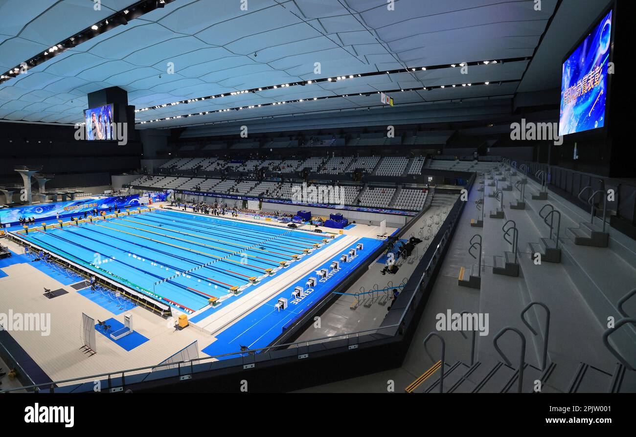 Tokyo Aquatics Center reopens in Koto Ward, Tokyo on April 4, 2023 ...