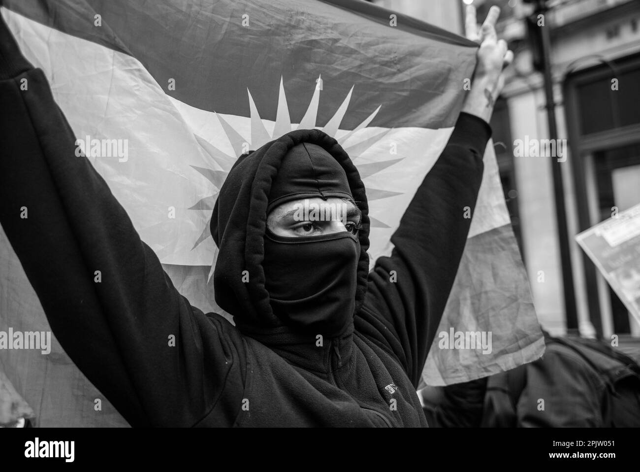 London iranian demo Black and White Stock Photos & Images - Alamy