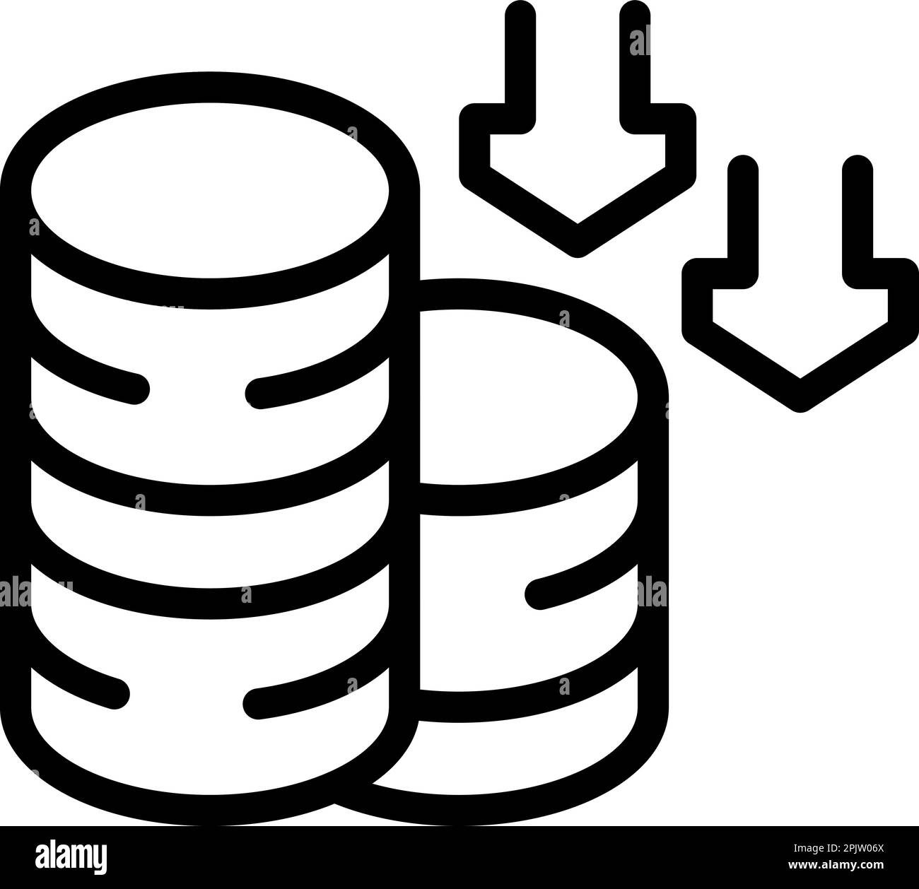 Finance poverty icon outline vector. Poor homeless. People money Stock ...