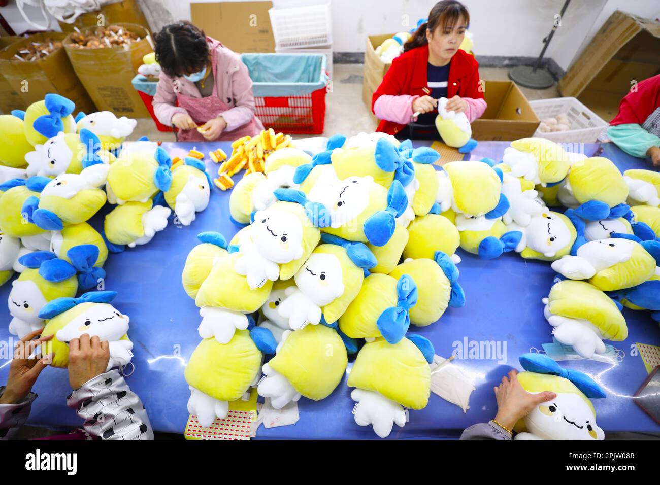CHONGQING, CHINA - APRIL 4, 2023 - Workers make toys for export to ...