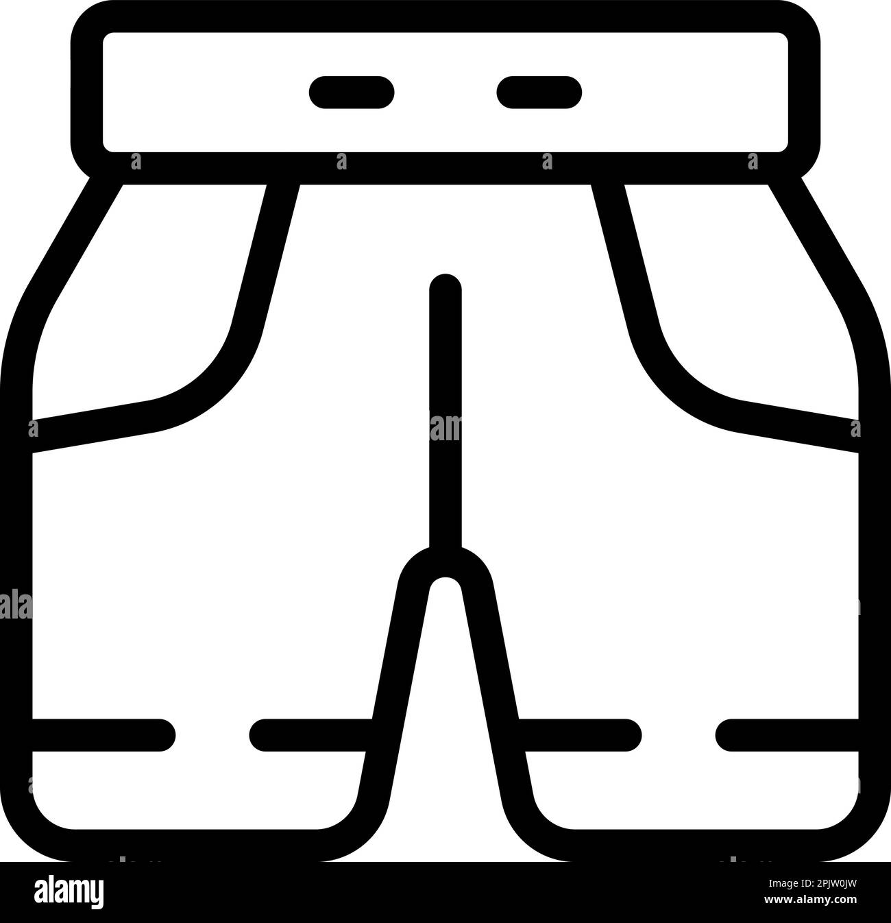 Boxing equipment shorts icon outline vector. Fight club. Champion box ...
