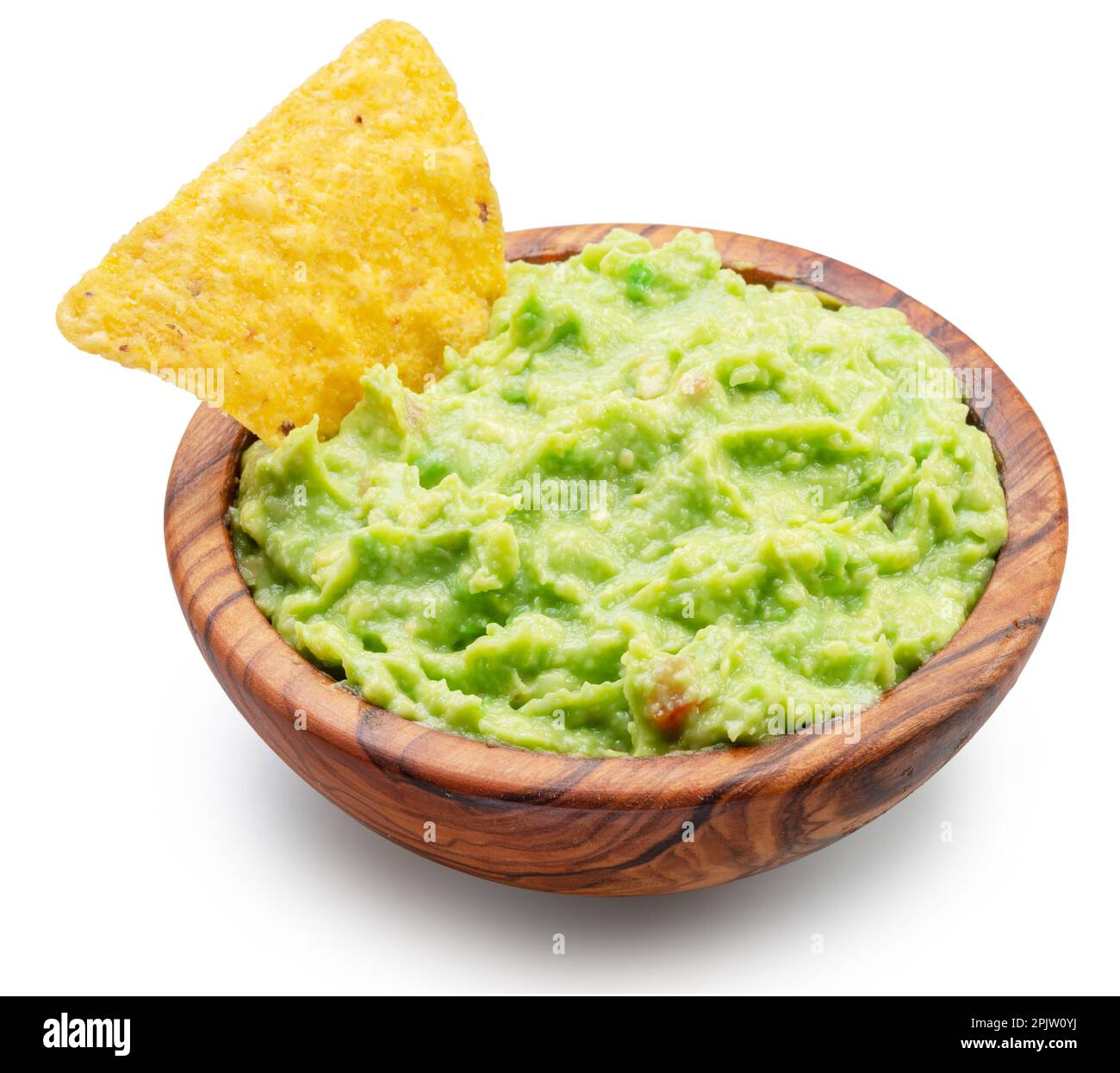 Guacamole And Chips White Background