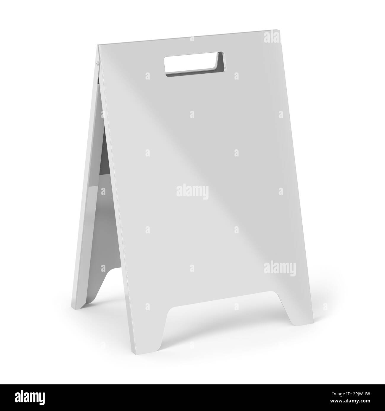 Street Stand Advertising Display 3D Rendering on White Background Stock ...