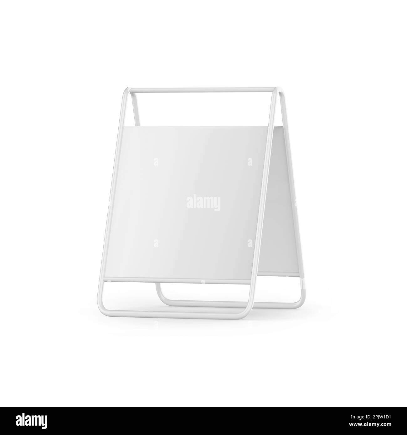 Street Stand Advertising Display 3D Rendering on White Background Stock ...