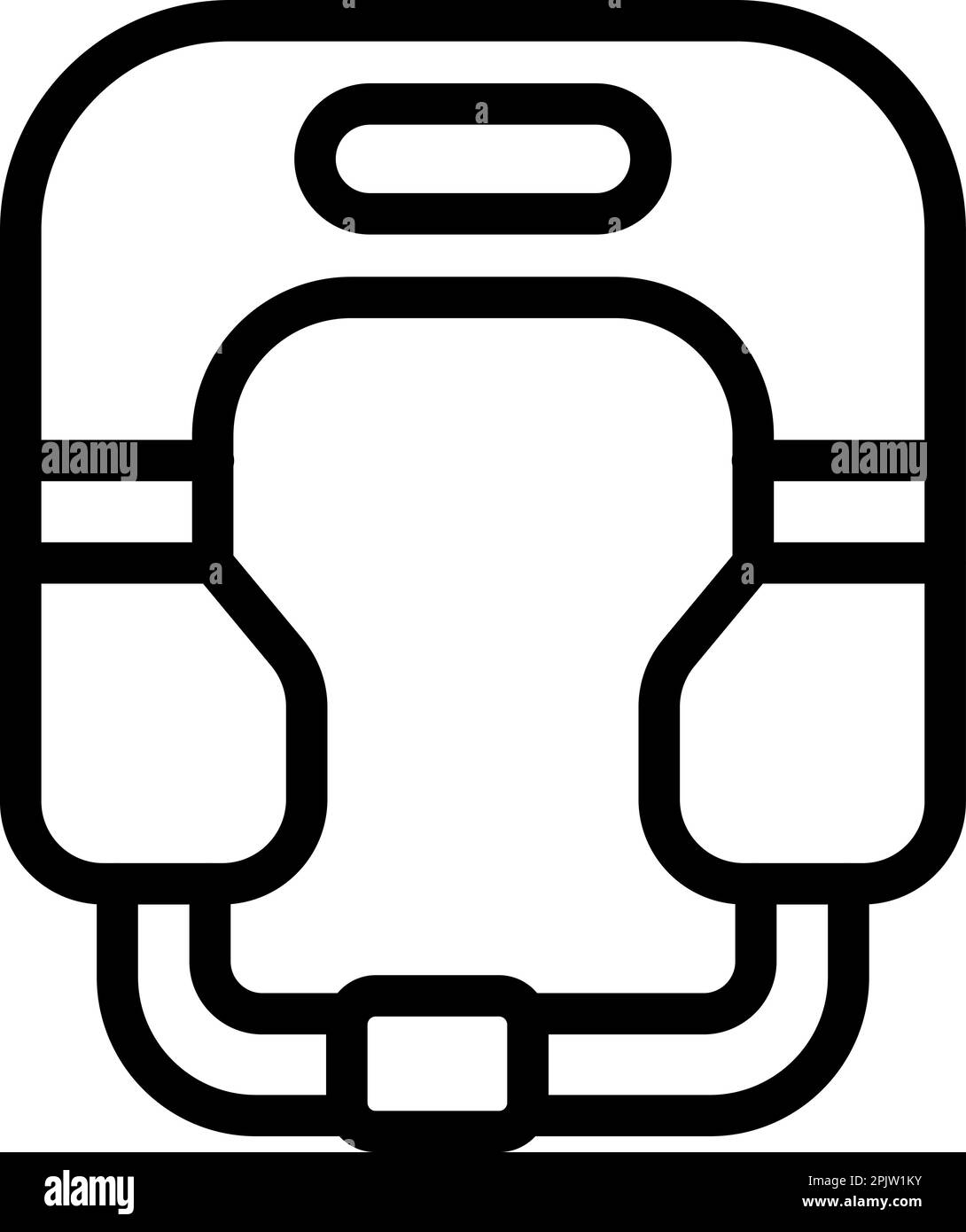 Boxing helmet icon outline vector. Fight club. Arena man Stock Vector ...