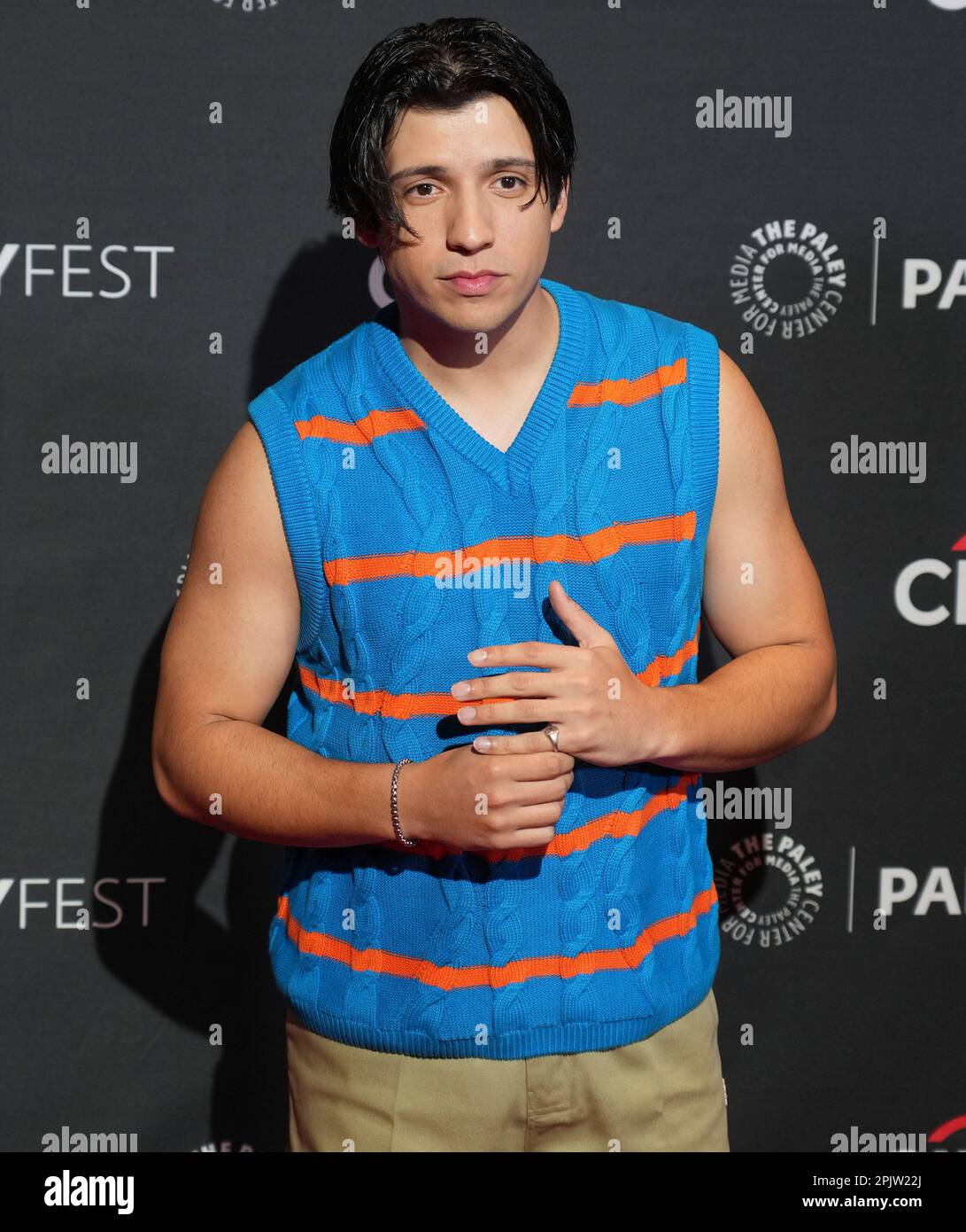 Los Angeles, USA. 03rd Apr, 2023. Kevin Alves arrives at The PaleyFest ...