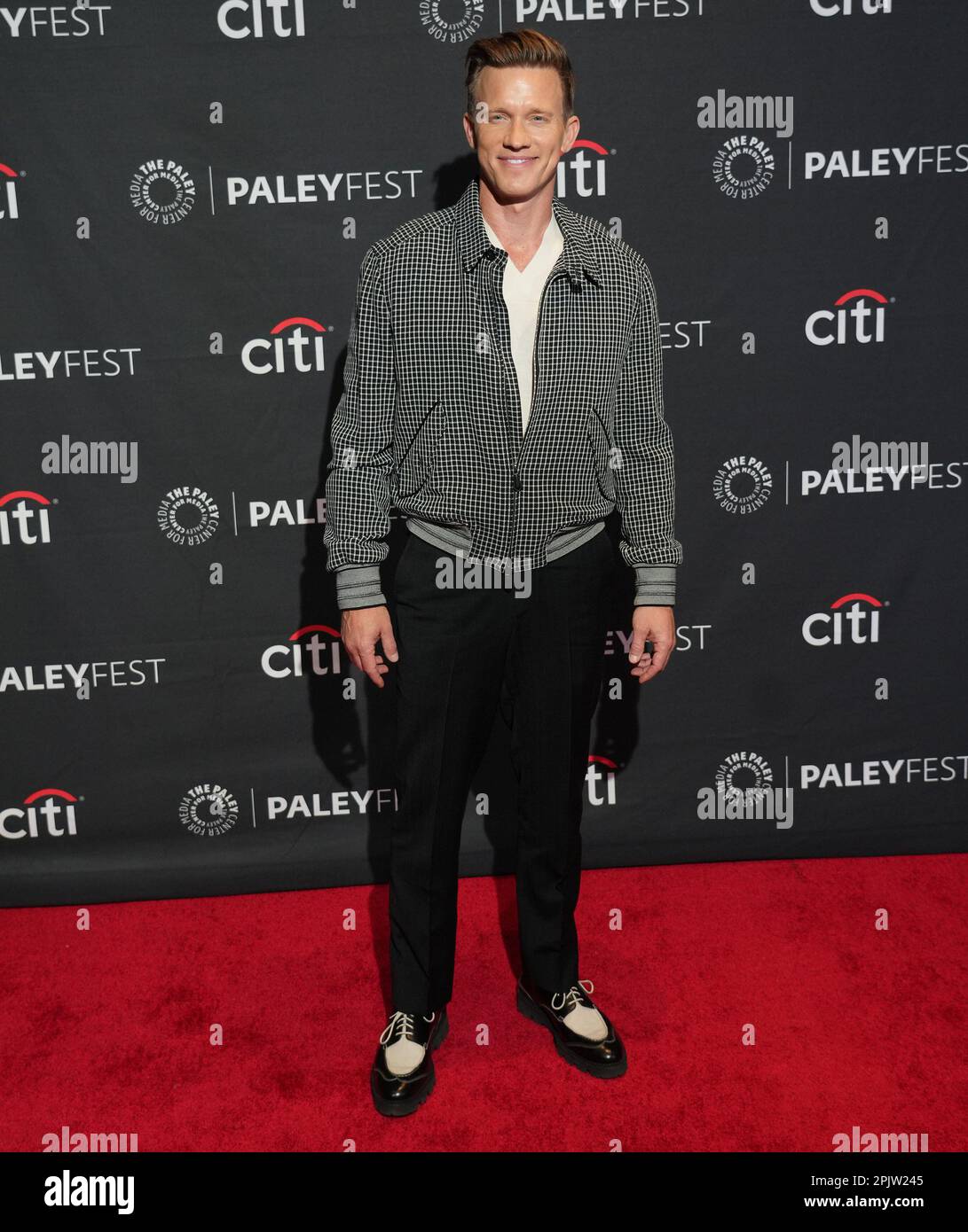 Los Angeles, USA. 03rd Apr, 2023. Warren Cole arrives at The PaleyFest ...