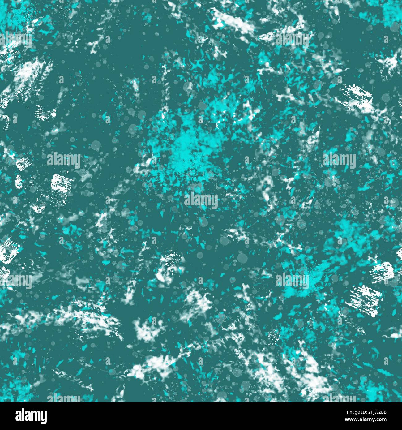 Turquoise green abstract background. Seamless texture with white ...