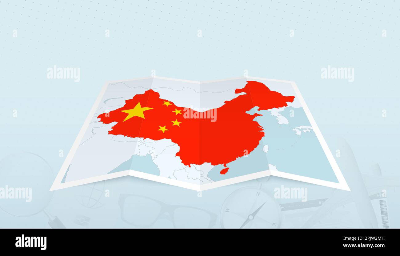 Map china compass Stock Vector Images - Alamy