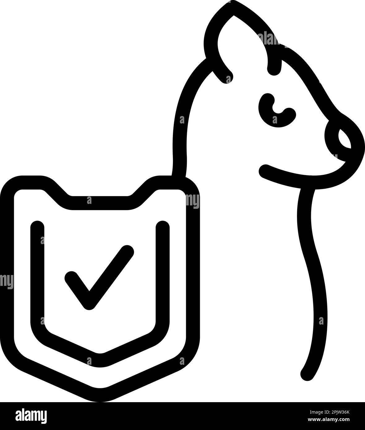 Dog vaccine icon outline vector. Pet animal. Puppy health Stock Vector ...