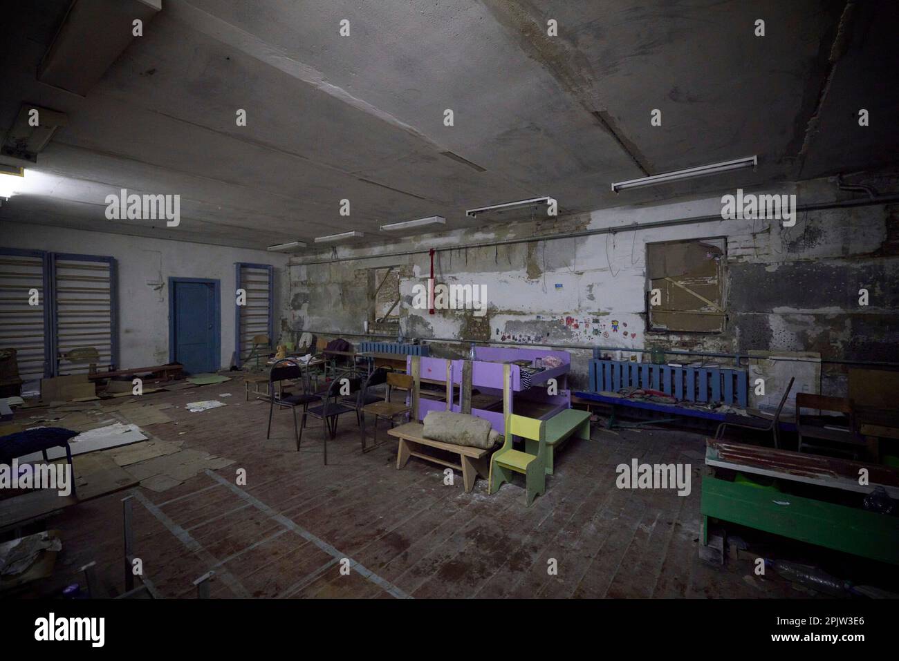 war in Ukraine. Bunker, shelter, basement. Federal Economics Minister ...