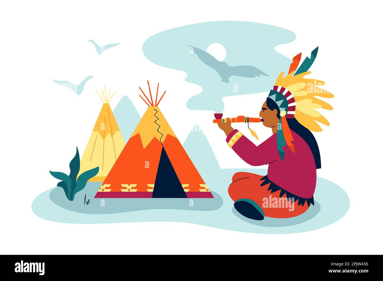 Peace pipe native hi-res stock photography and images - Alamy